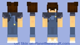 Skin with bangs and glass Minecraft Skin