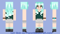 Icy blue Minecraft Skin