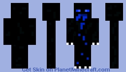 Black and Blue Monster Minecraft Skin