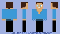 Fighter boy blue Minecraft Skin