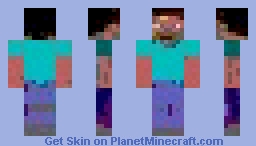 Warped Reality Steve Minecraft Skin