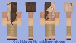 split hair Minecraft Skin