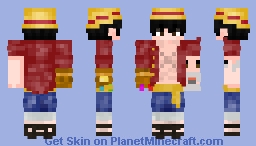 xaxe skin luffy mizu Minecraft Skin