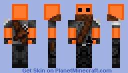 Orange Slime Hunter Minecraft Skin