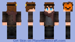 Pumpkin Mask (roon character) Minecraft Skin