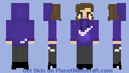 Nike Girl (Blue) Minecraft Skin