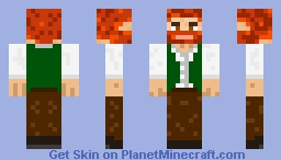 jwdot Green Vest Minecraft Skin