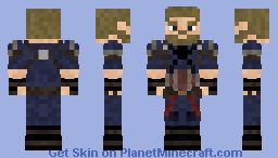 Captain America (Infinity War) Minecraft Skin