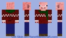 Winter Pig Minecraft Skin