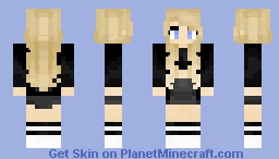 Cute Socks Girl Minecraft Skin
