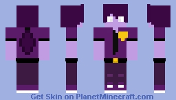 purple man Minecraft Skin