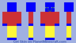 Benjamin the blue enderman Minecraft Skin