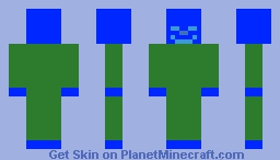 Benjamin the blue Skeleton Minecraft Skin