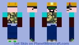 miner with a jetpack Minecraft Skin