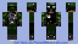 Gas Mask Man Minecraft Skin