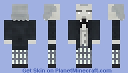 First Doctor | Doctor Who | B&W Minecraft Skin