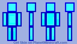 Two Color Men Minecraft Skin