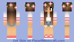cute girl with jacket Minecraft Skin