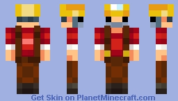 8x8 miner Minecraft Skin