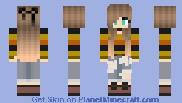 Candy Corn Girl Minecraft Skin