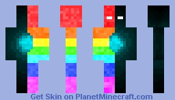 Rainbow God Steve Minecraft Skin