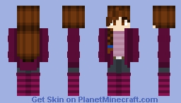 Cute girl with Braid Minecraft Skin