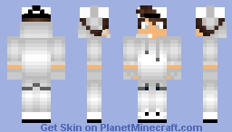 White Gamer Minecraft Skin