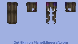 Cute brunette hair base Minecraft Skin
