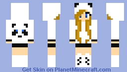 Panda girl Minecraft Skin