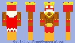 Skin TV head ll Wosty Pizza Minecraft Skin