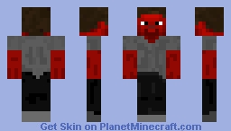 Red Steve Minecraft Skin