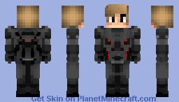 Black Dragon Ranger Minecraft Skin