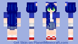 Girl Sonic Minecraft Skin