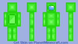 Among Us - Lime Crew Member Minecraft Skin
