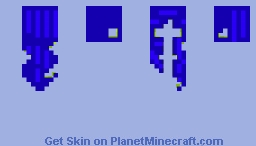 A blue head shade Minecraft Skin