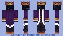 Obsidian but with eyes and detail Minecraft Skin
