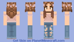 Rose Gold Girl Minecraft Skin