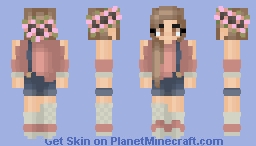 Rose Gold Me Minecraft Skin