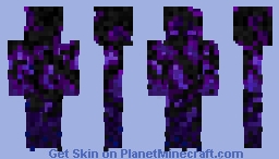 Obsidian but with eyes and detail Minecraft Skin