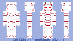 luminous armour(white) Minecraft Skin