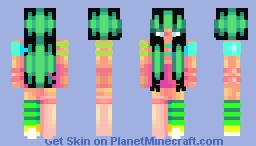 Neon lights Minecraft Skin