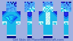 (This) Diamond MC First Skin- Blue Person Minecraft Skin