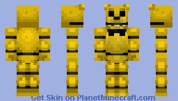 Golden Freddy Minecraft Skin