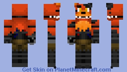 Withered Foxy Minecraft Skin