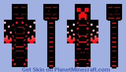 Red Creeper Themed Skin. Subscribe for more. Minecraft Skin