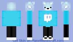walibear in twitch sweatshirt Minecraft Skin