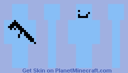 Blue derp skin Minecraft Skin