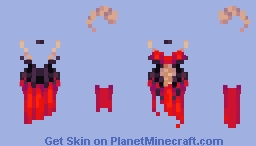 Ruby Dress w/ Horns - OB Minecraft Skin