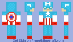 Captain America Minecraft Skin