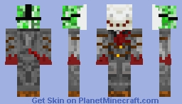 Scary Creeper Knight Minecraft Skin